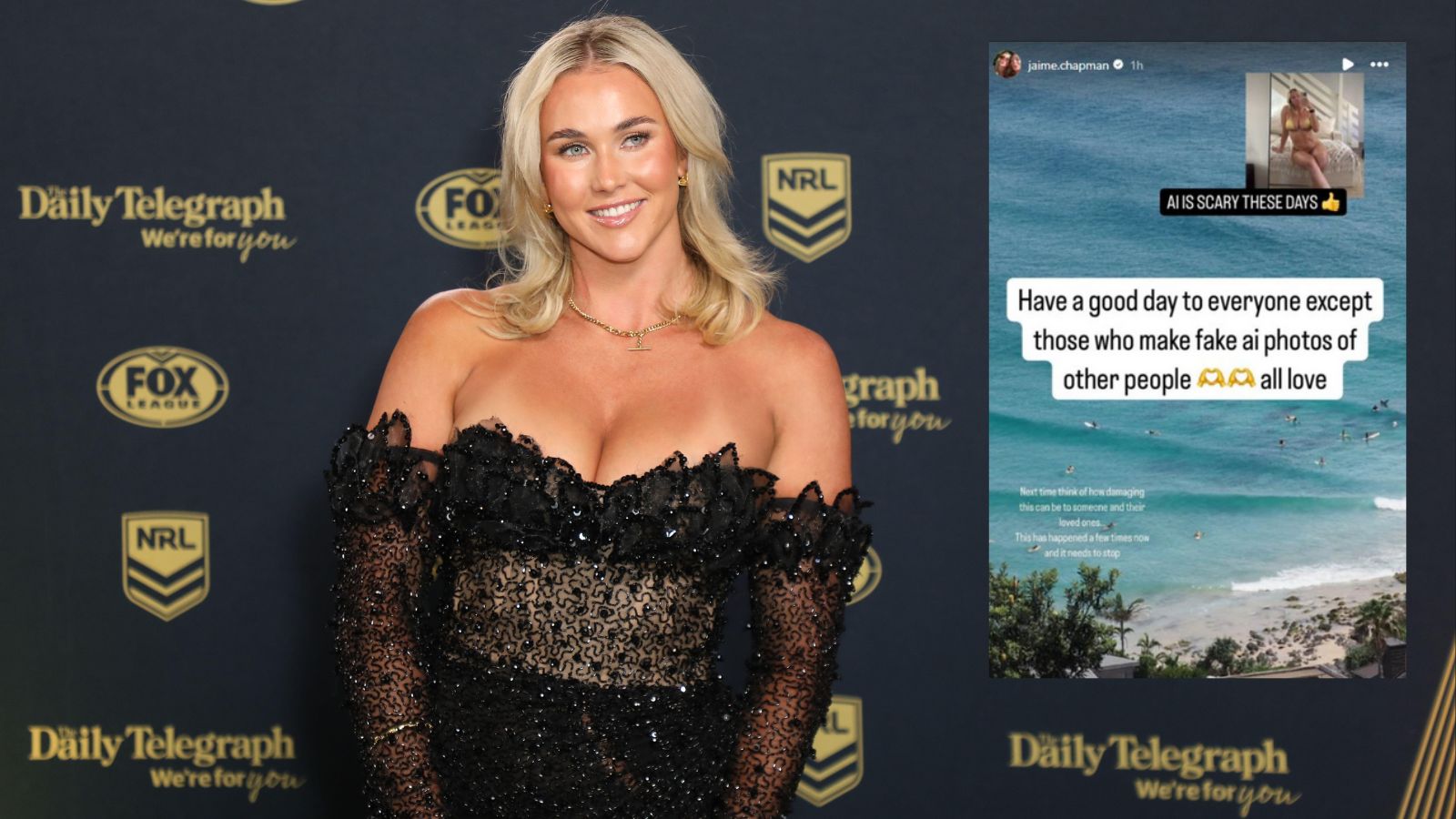 Nrlw Star Jaime Chapman Slams Deepfake Ai Attack On Instagram